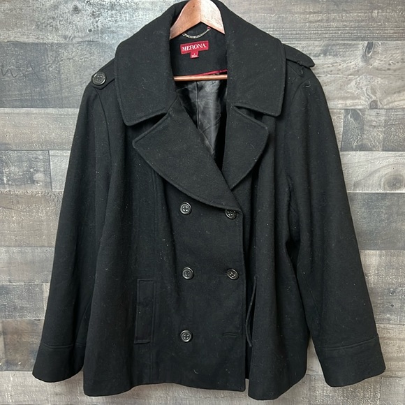 Merona | Jackets & Coats | Black Merona Pea Coat | Poshmark